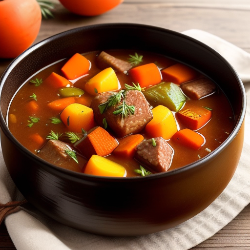 Bison Stew Recipe with Vegetables and Herbs: A Hearty Fusion